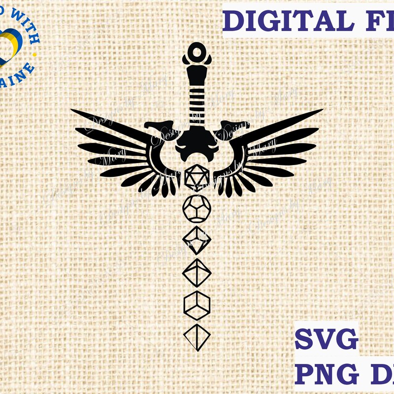 Dice Sword Svg - Etsy