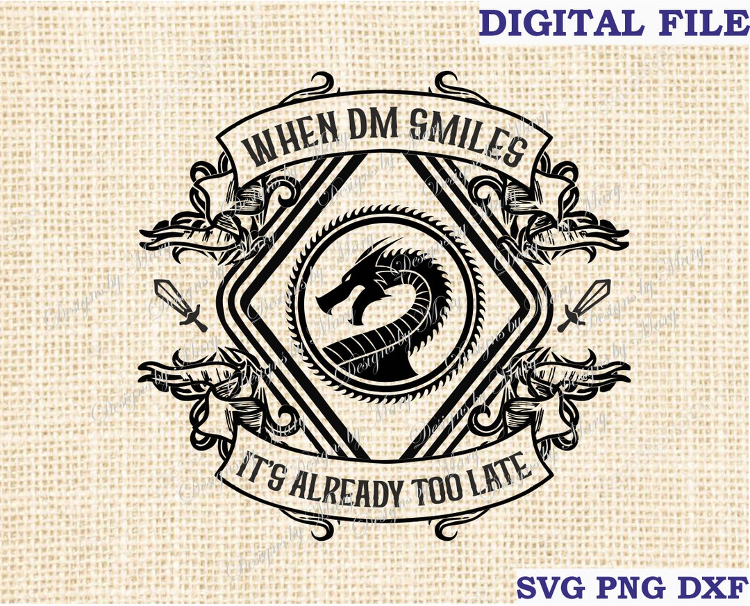 Dungeon Master SVG, When Dm Smiles Svg, Dungeons and Dragons Svg, Dnd T ...