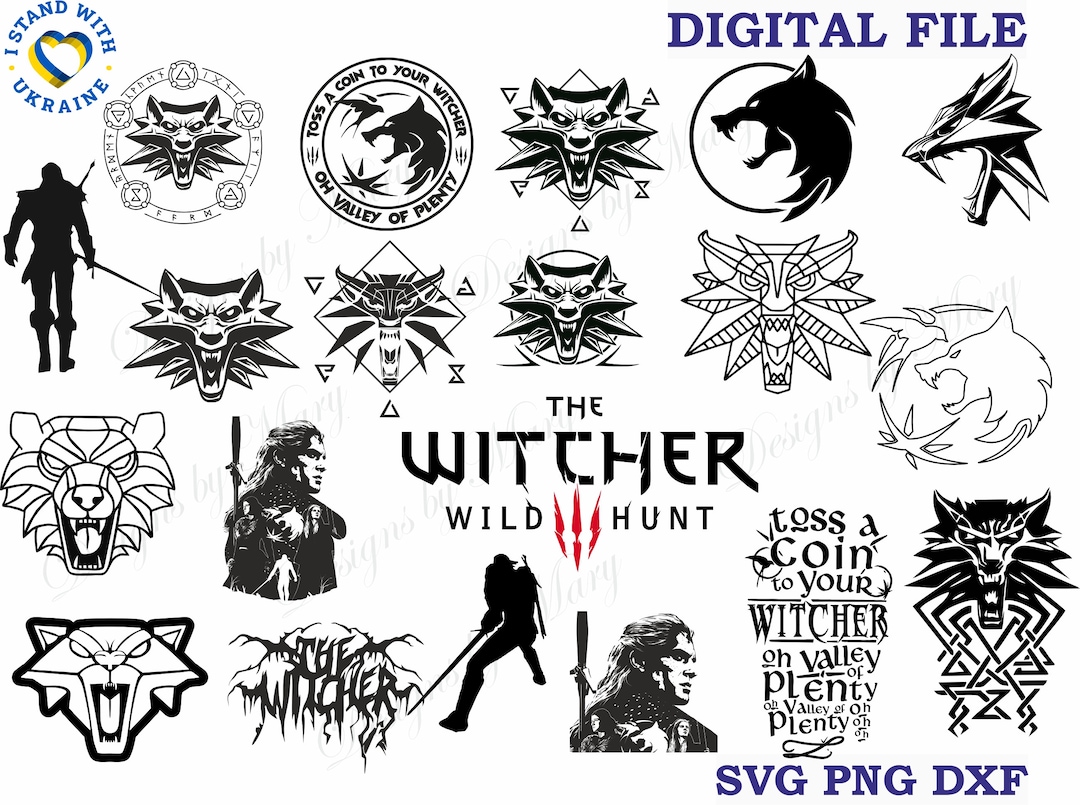 Buy Witcher Svg Bundle Pack 20 Pcs Geralt of Rivia Svg White Online in ...