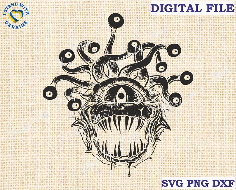Beholder Svg Vector Clipart for Cricut, Beholder Shirt, D and D Svg ...