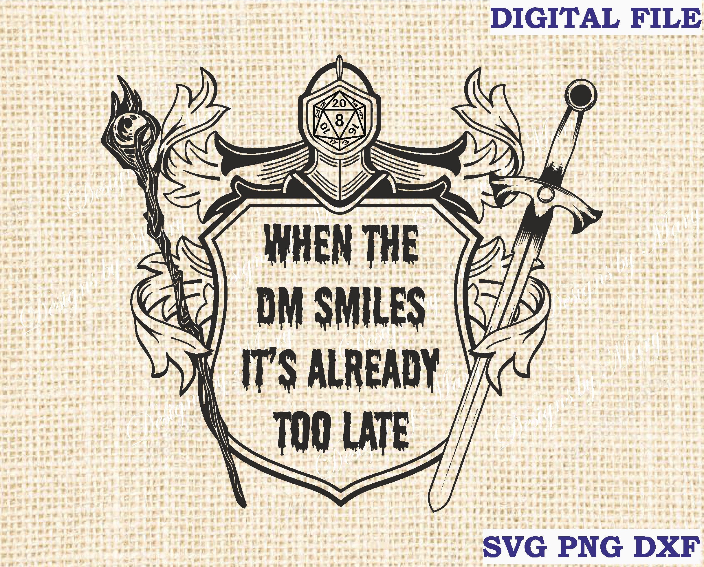 Dnd Svg, Dungeon Master SVG, When Dm Smiles T-shirt Svg, Dungeons and ...