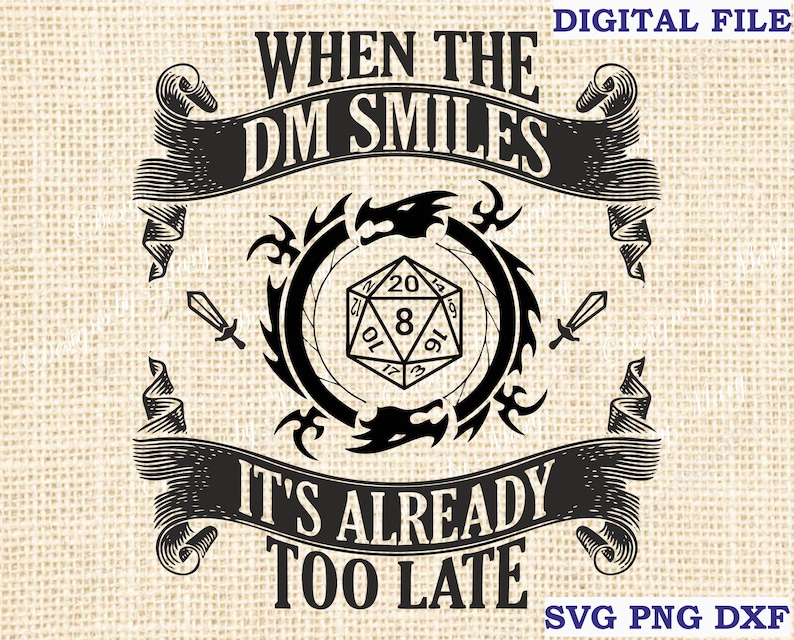 Dungeon Master SVG When Dm Smiles T-shirt Svg Dungeons and - Etsy
