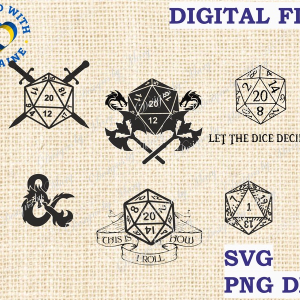 Dungeons and Dragons Svg - Etsy