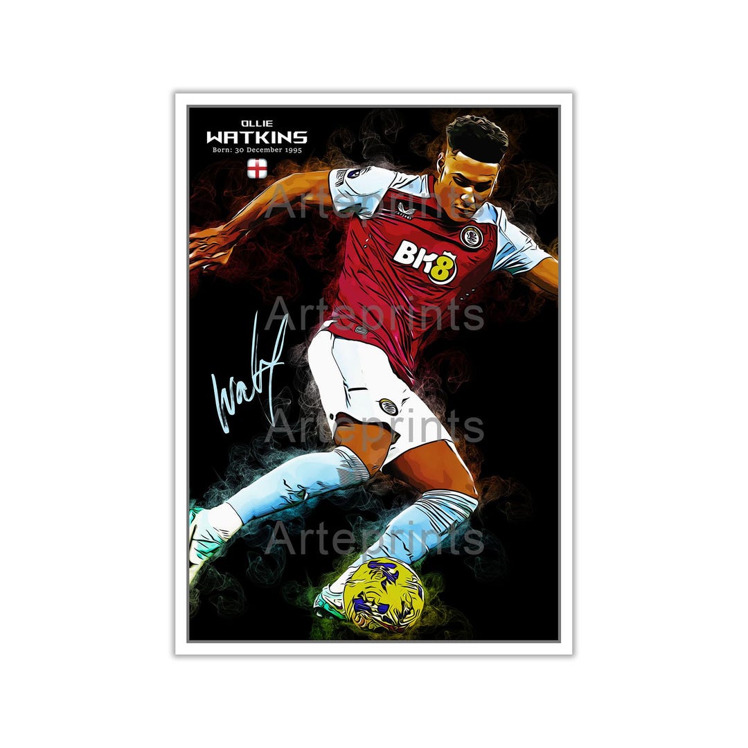 Ollie Watkins Signed Art Print - Etsy