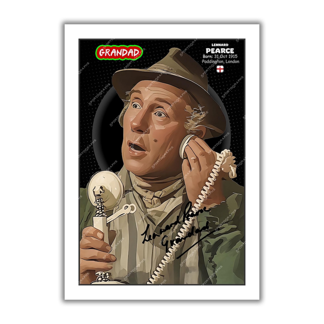 Lennard Pearce AKA Grandad Signed Film and TV Memorabilia Art Poster - Etsy
