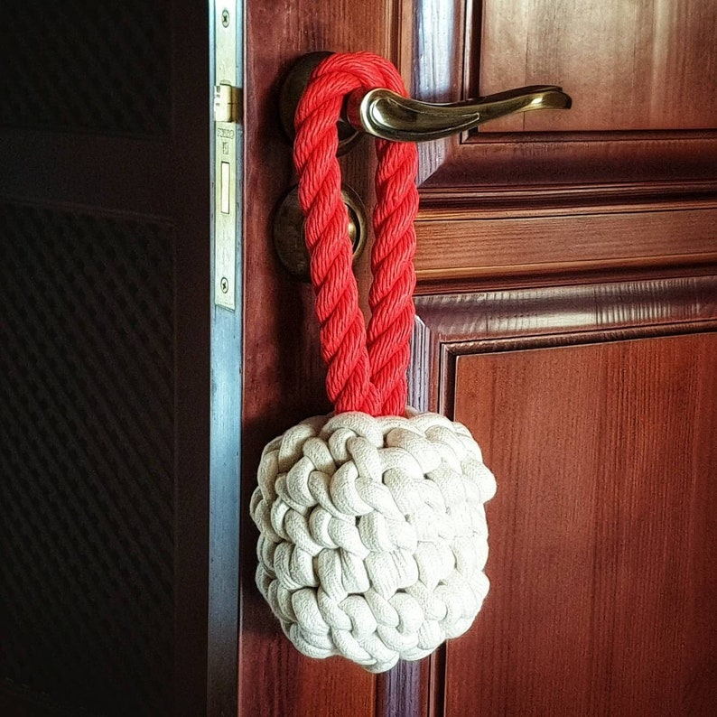 Red Loop Robust Door Stopper. Wall Protection. - Etsy