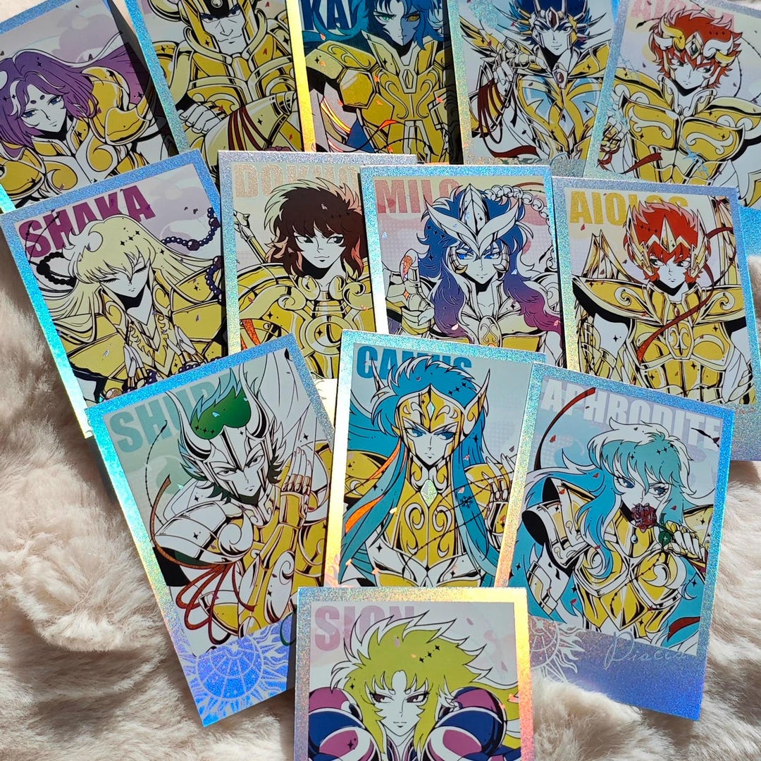 Card Golden Saint | Zodiac | Saint Seiya | GUI Design - Etsy