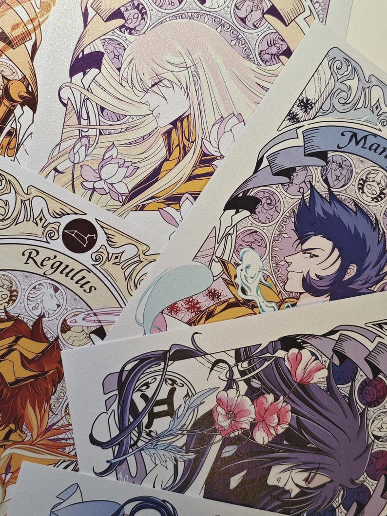 The Lost Canvas Postcard | Saint Seiya | GUI Design - Etsy