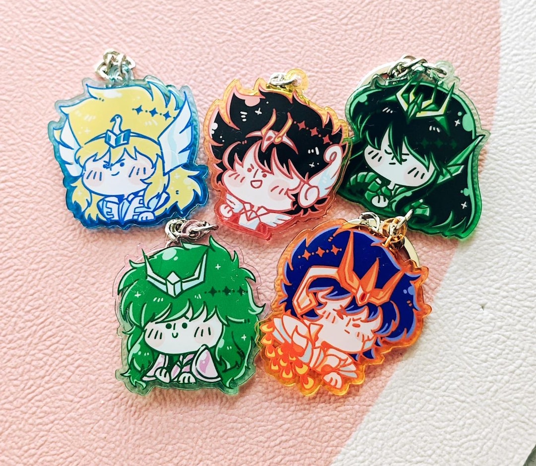 Saint Seiya Keychain | GUI Design - Etsy