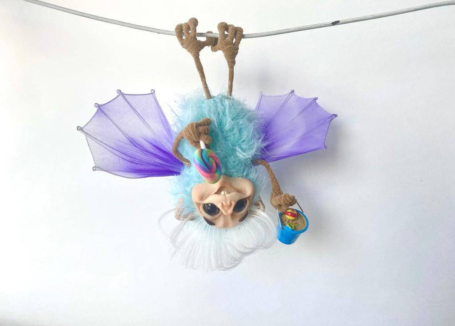 Little blue bat toy Little bat plush Sweet bat Teddy bat | Etsy