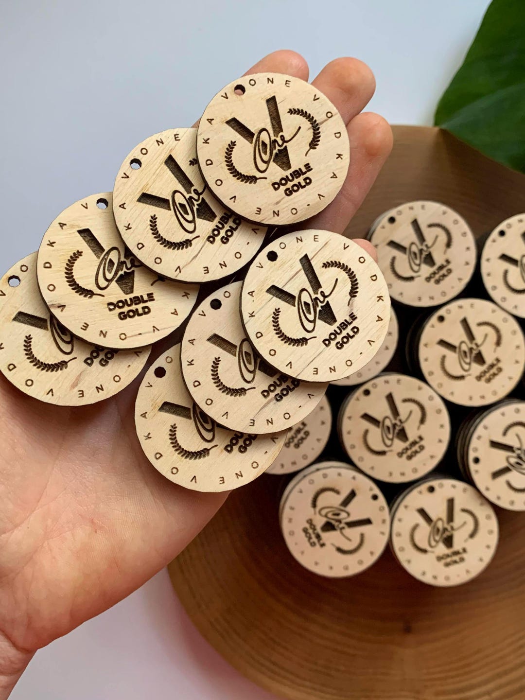 Personalized Wooden Tags With Your Logo – Custom Engraved Wood Labels ...