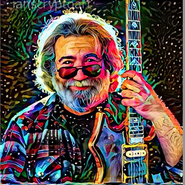 Jerry Garcia Poster - Etsy