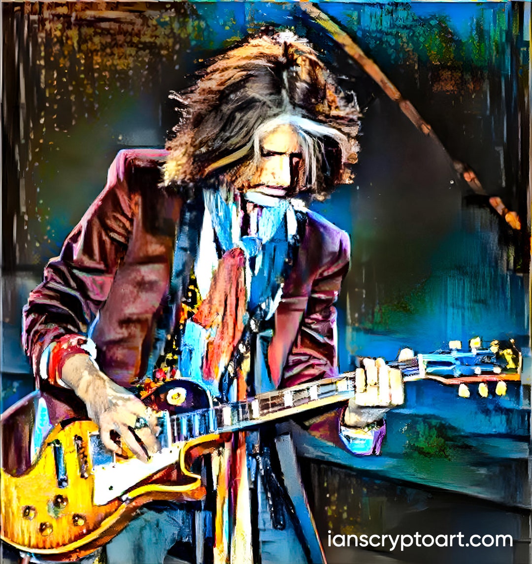 Joe Perry, Aerosmith Poster - Etsy