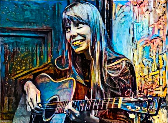 Joni Mitchell Newport Joni Mitchell Art Joni Mitchell - Etsy
