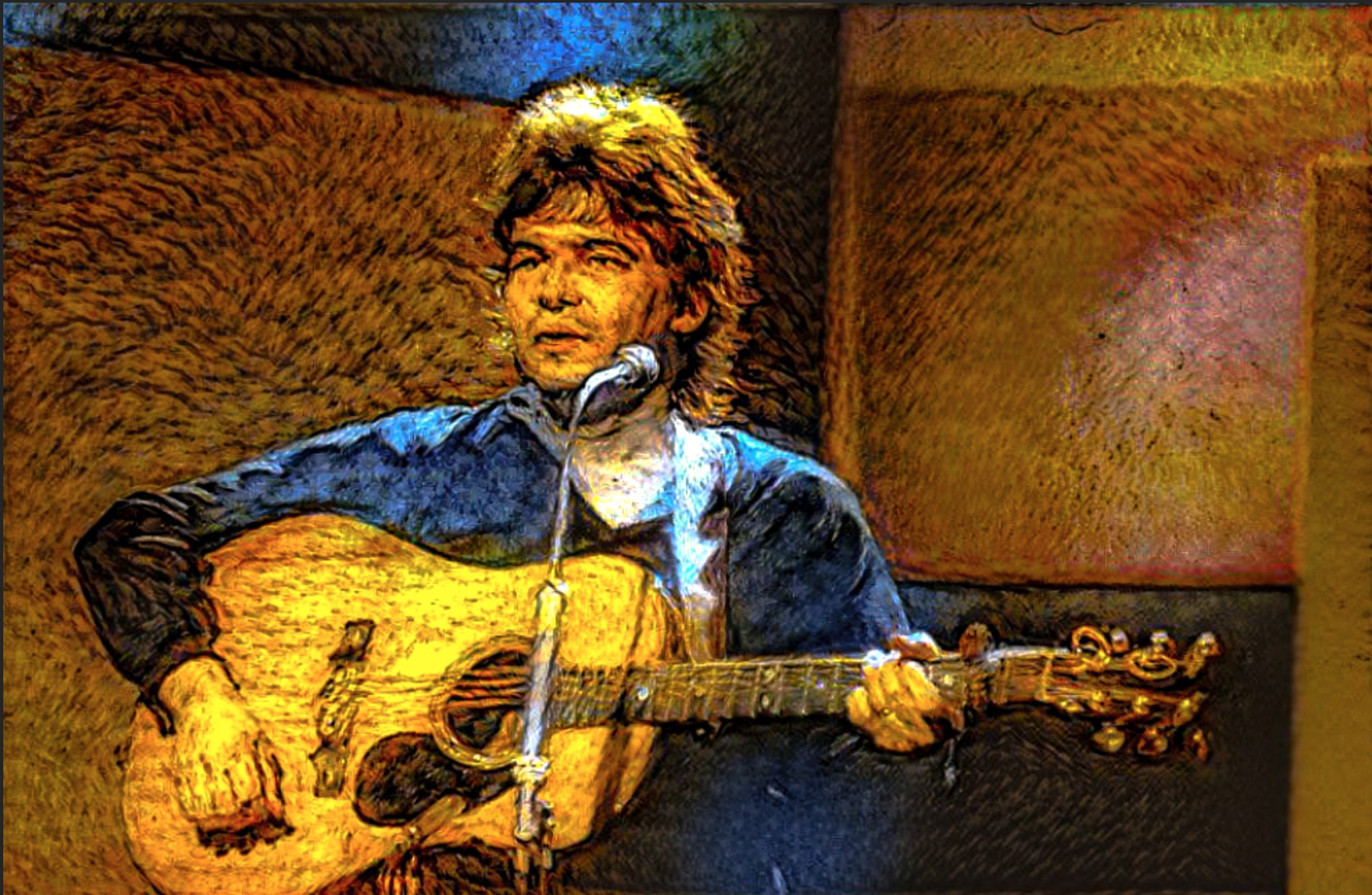 John Prine younger years painting | Etsy