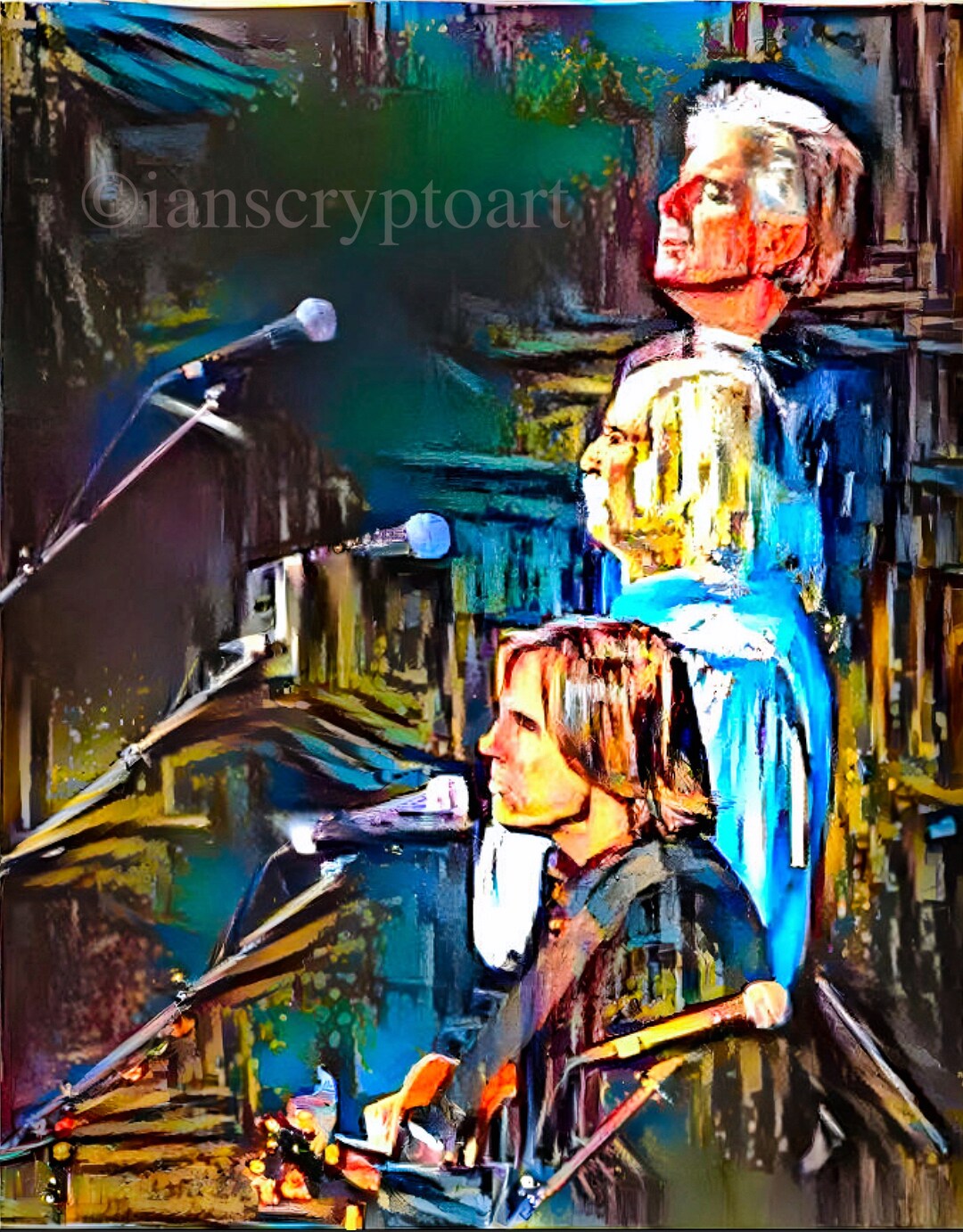 Crosby, Nash, and Jackson Browne Poster - Etsy