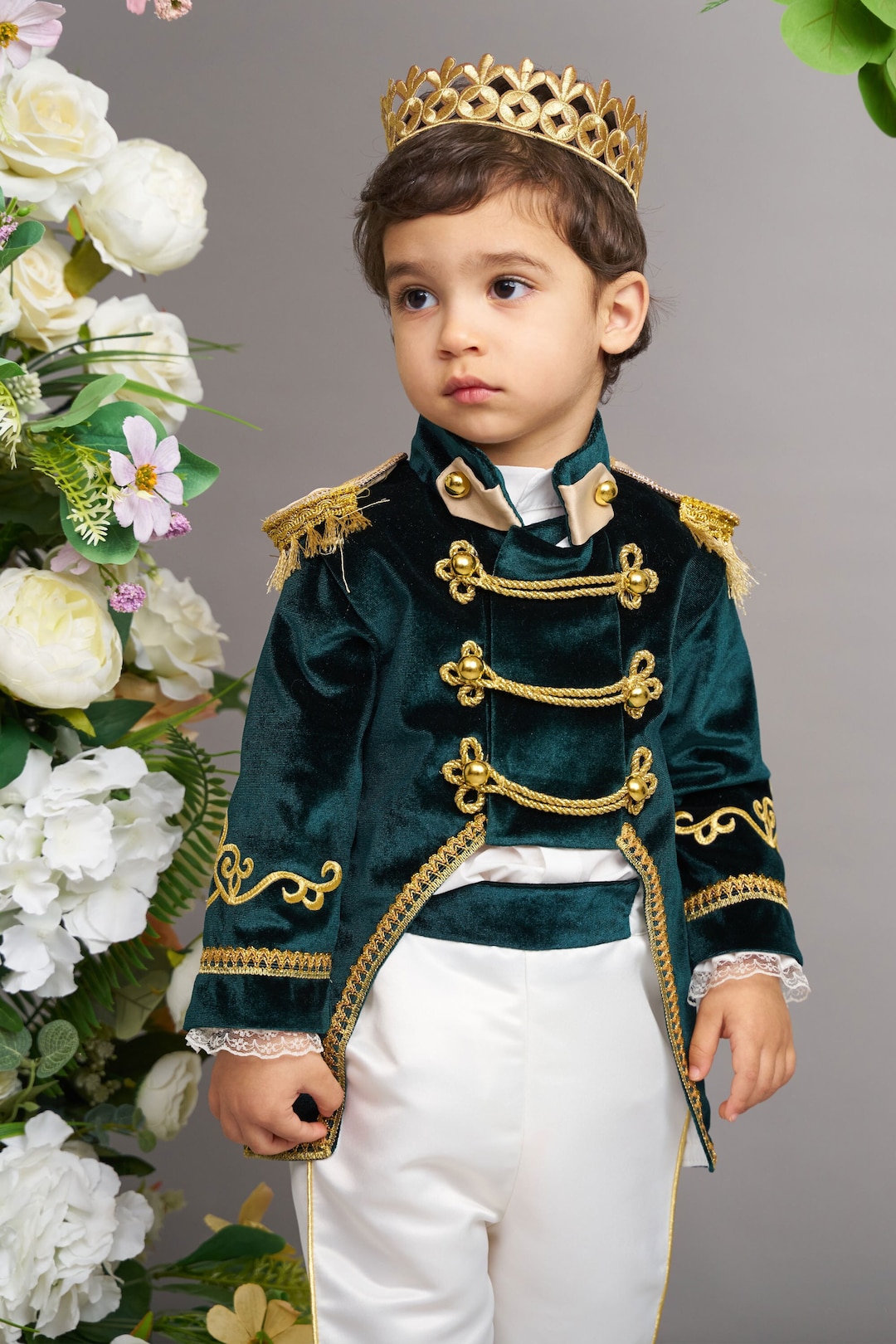 Green Baby Crown, Green Kids Prince Crown - Etsy