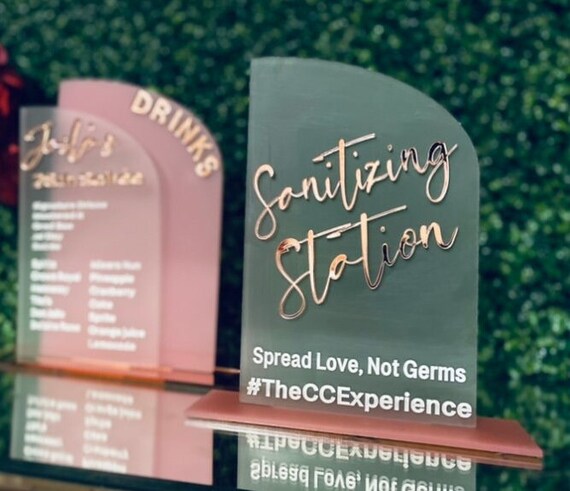 Arched Acrylic Standing Sign Acrylic Menu Acrylic Seat - Etsy