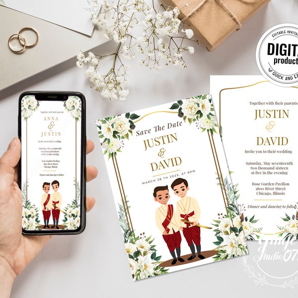 Khmer Wedding Invitations - Etsy