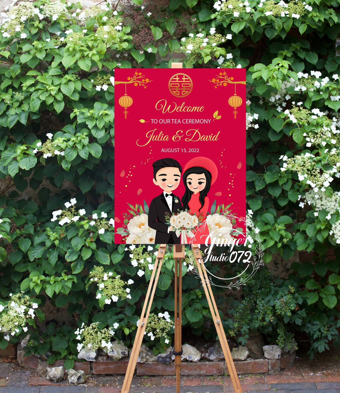 Cute Welcome Wedding Sign Welcome Sign Tea Ceremony Welcome | Etsy UK