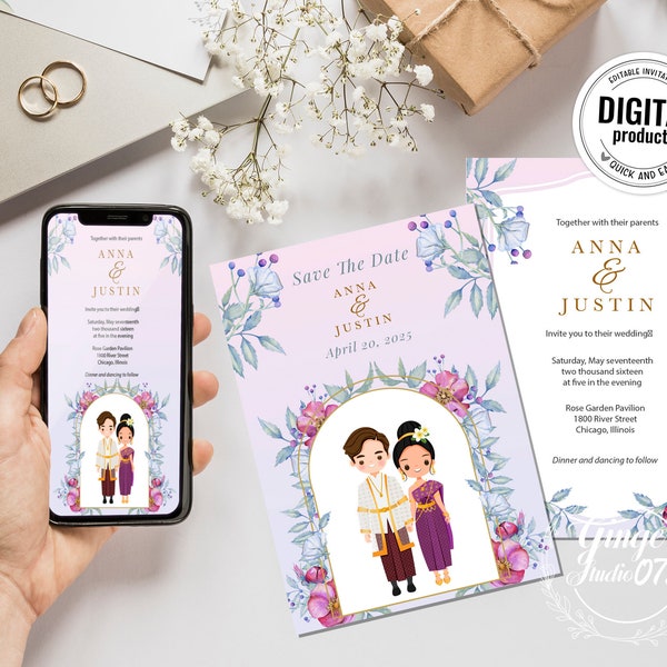 Khmer Wedding Invitations - Etsy