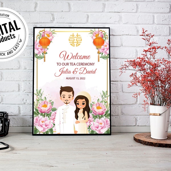 Vietnamese Tea Ceremony Welcome Sign - Etsy
