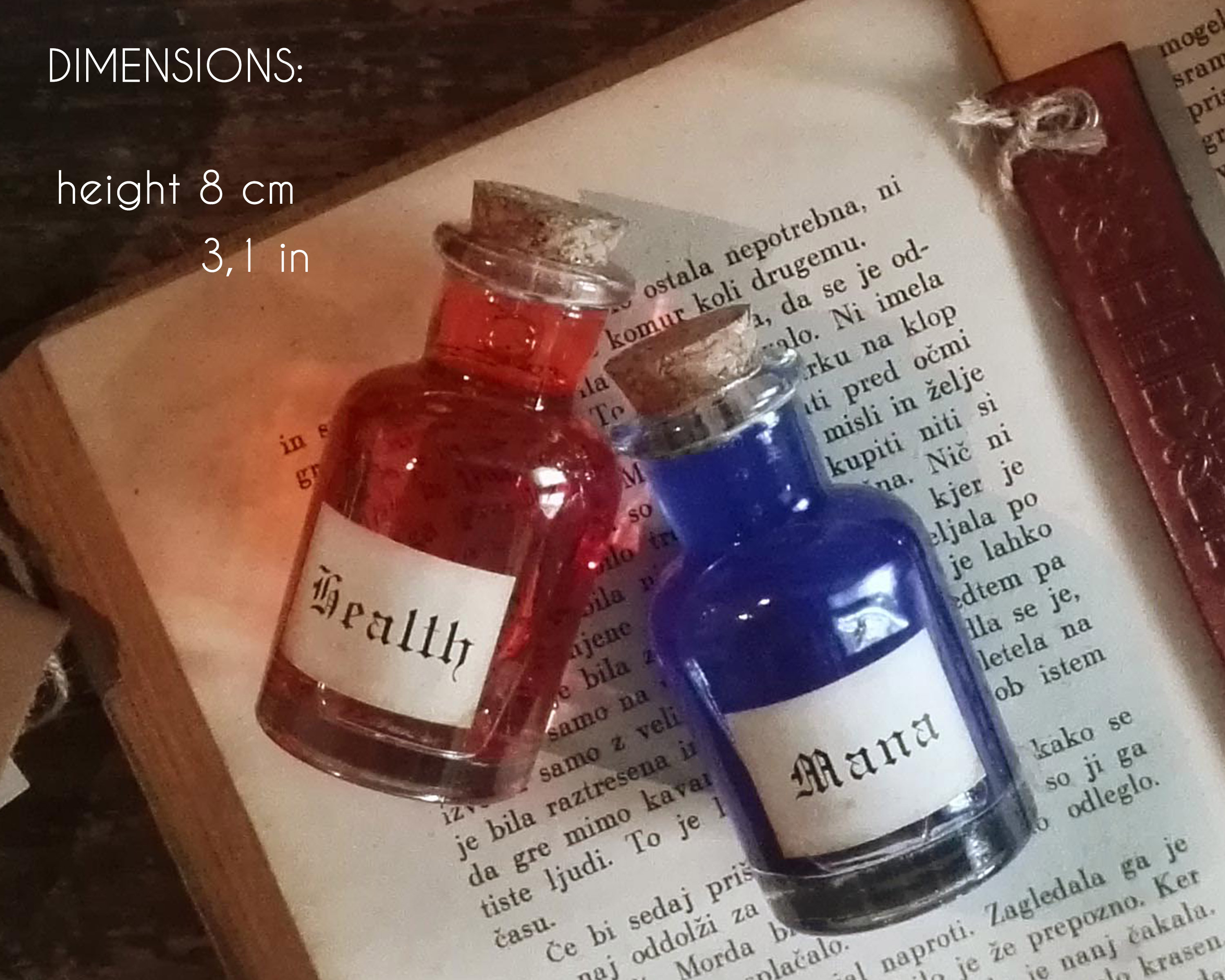 Health and Mana Potion Set; RPG, LARP, Geeky Collectables, Dungeons and ...