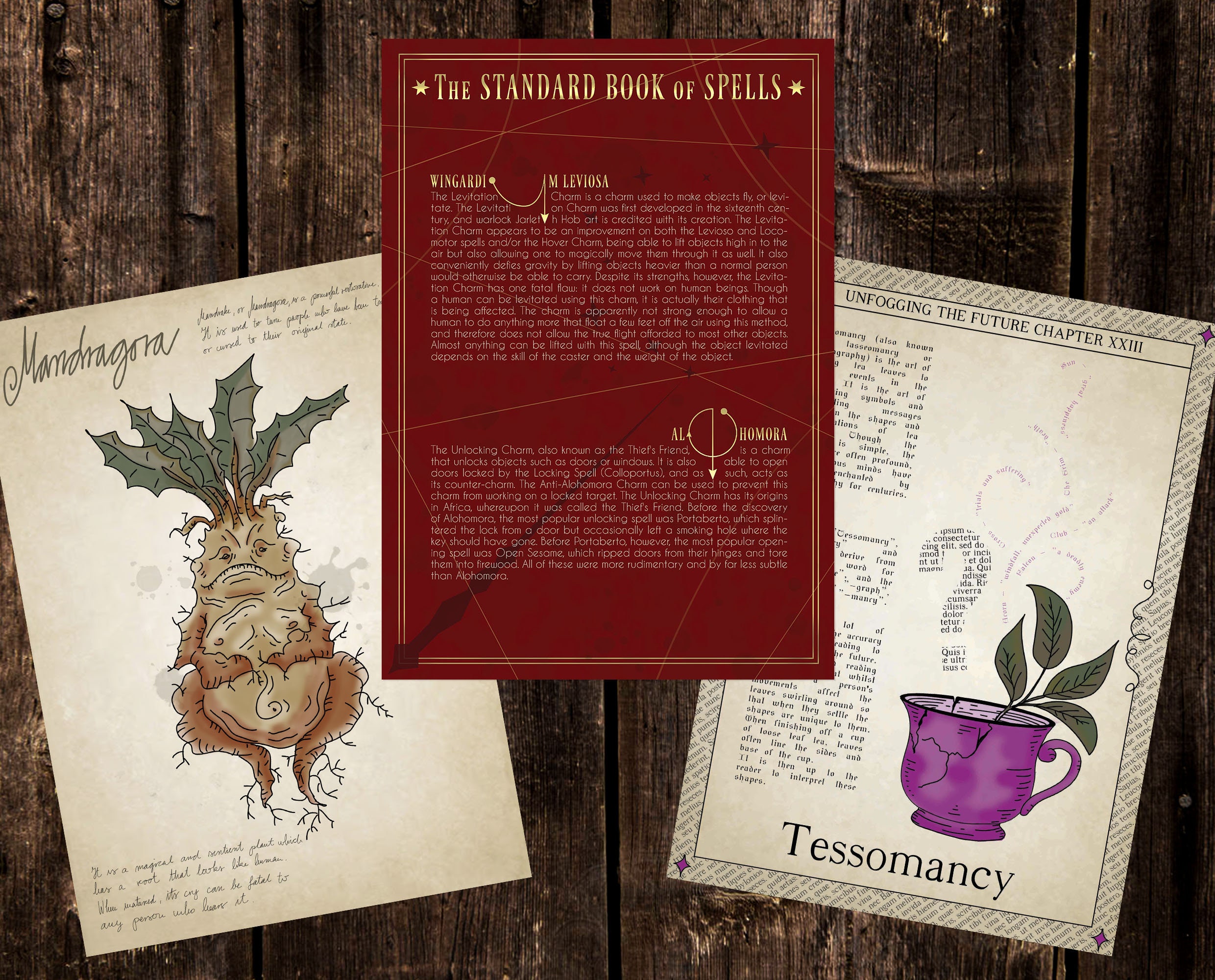 PDF Printables for Witches and Wizards Book of Spells, Tessomancy ...