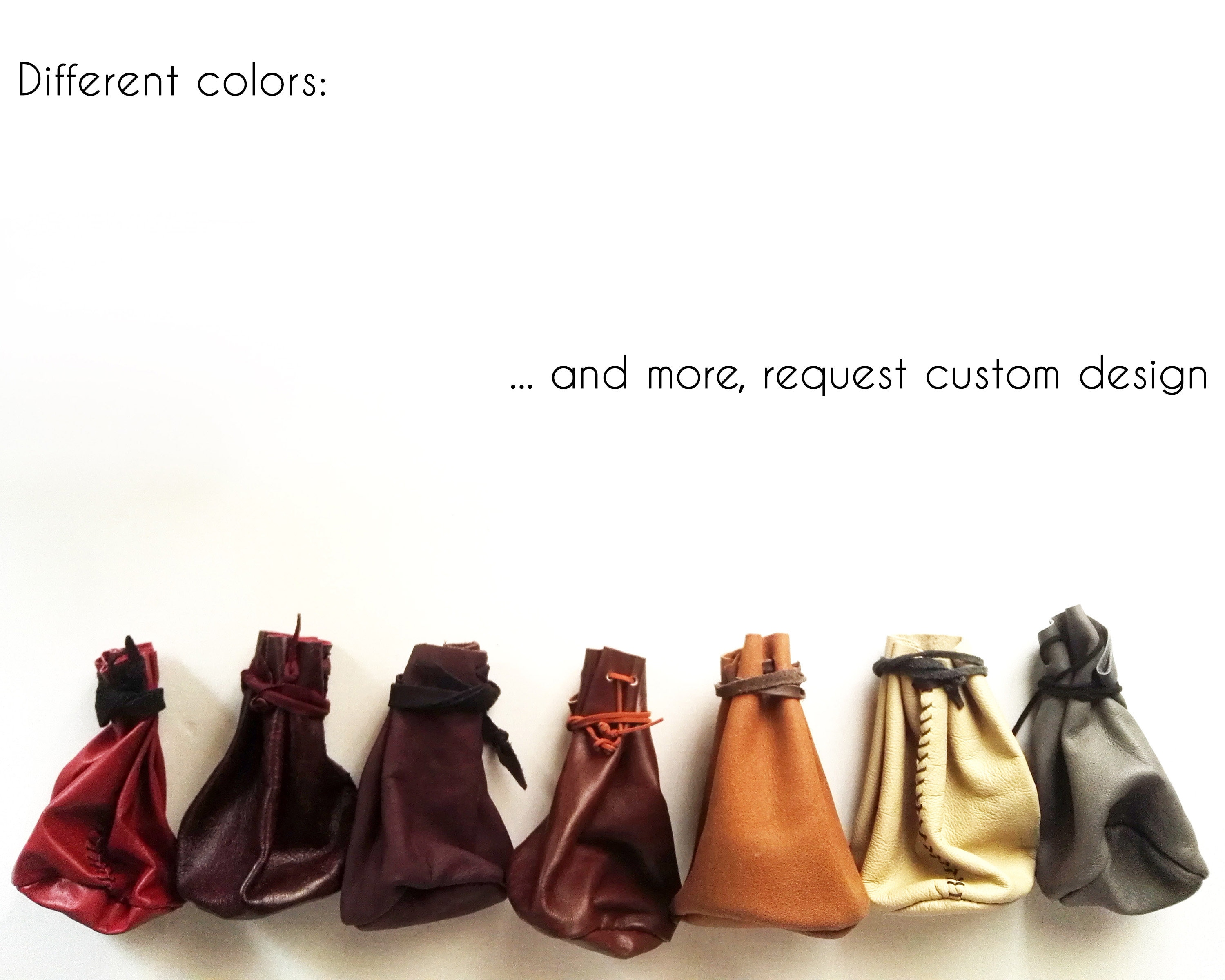 Leather Pouch Custom Designs Click for Details LARP RPG - Etsy