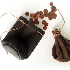 Leather Pouch, Custom Designs - Click for Details! LARP, RPG, Dice Bag ...