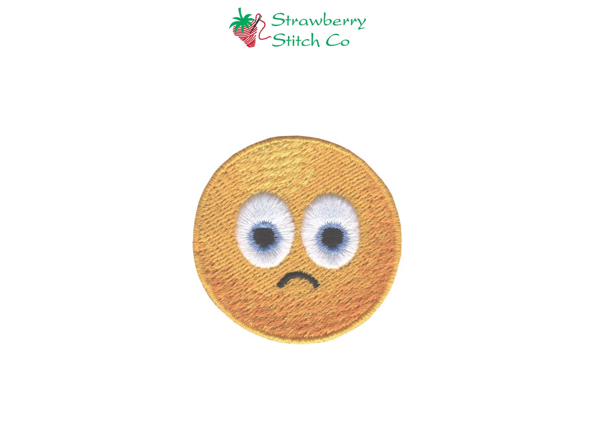 Frowning Emoji Sad Emoticon Embroidery Design Text Icons - Etsy