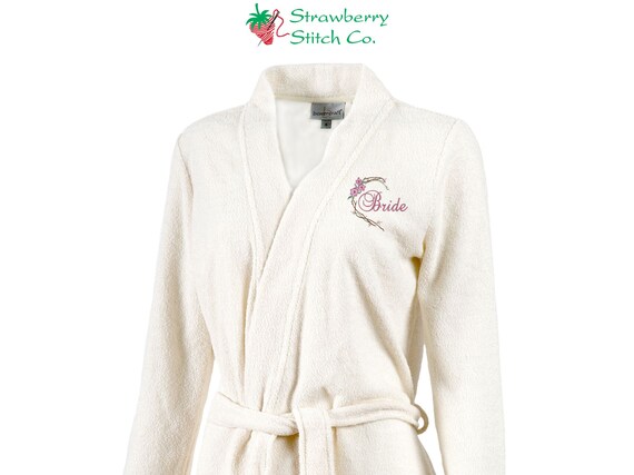 Cherry Blossom Bride Floral Robe Getting Ready Robe | Etsy