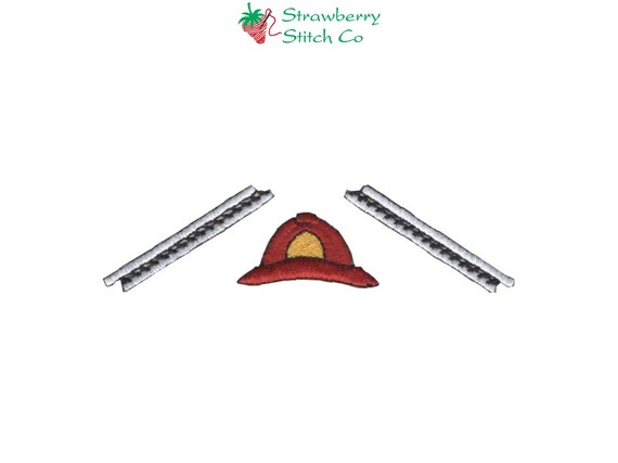 Kid's Fire Fighter Fireman Border Machine Embroidery | Etsy España