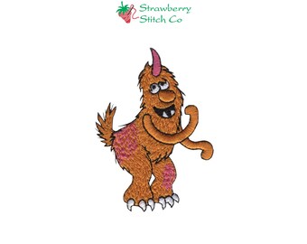 Goofy Monster Face Machine Embroidery Design, Embroidery Designs ...