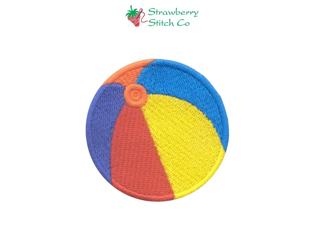 Beach Ball, Embroidery Design, Beach Theme, Instant Download, Pool Fun ...