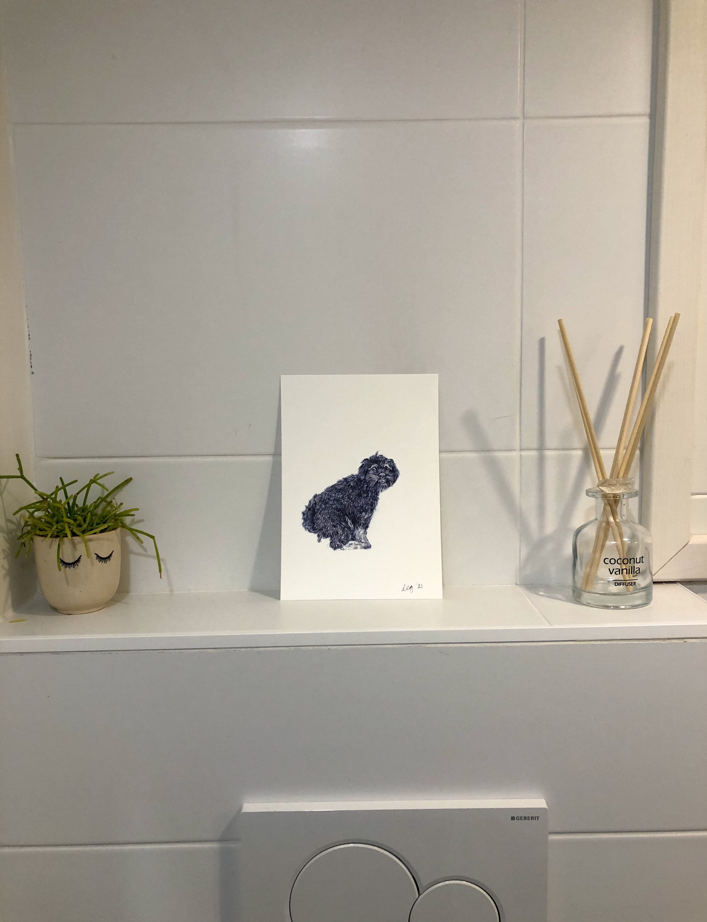 Black Dog Poop Poster for Toilet Wall Decoration Wall Art - Etsy UK