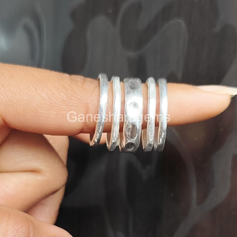 Sterling Silver Stacking Rings - Etsy