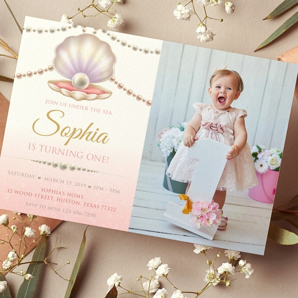 Seashell Invitations - Etsy