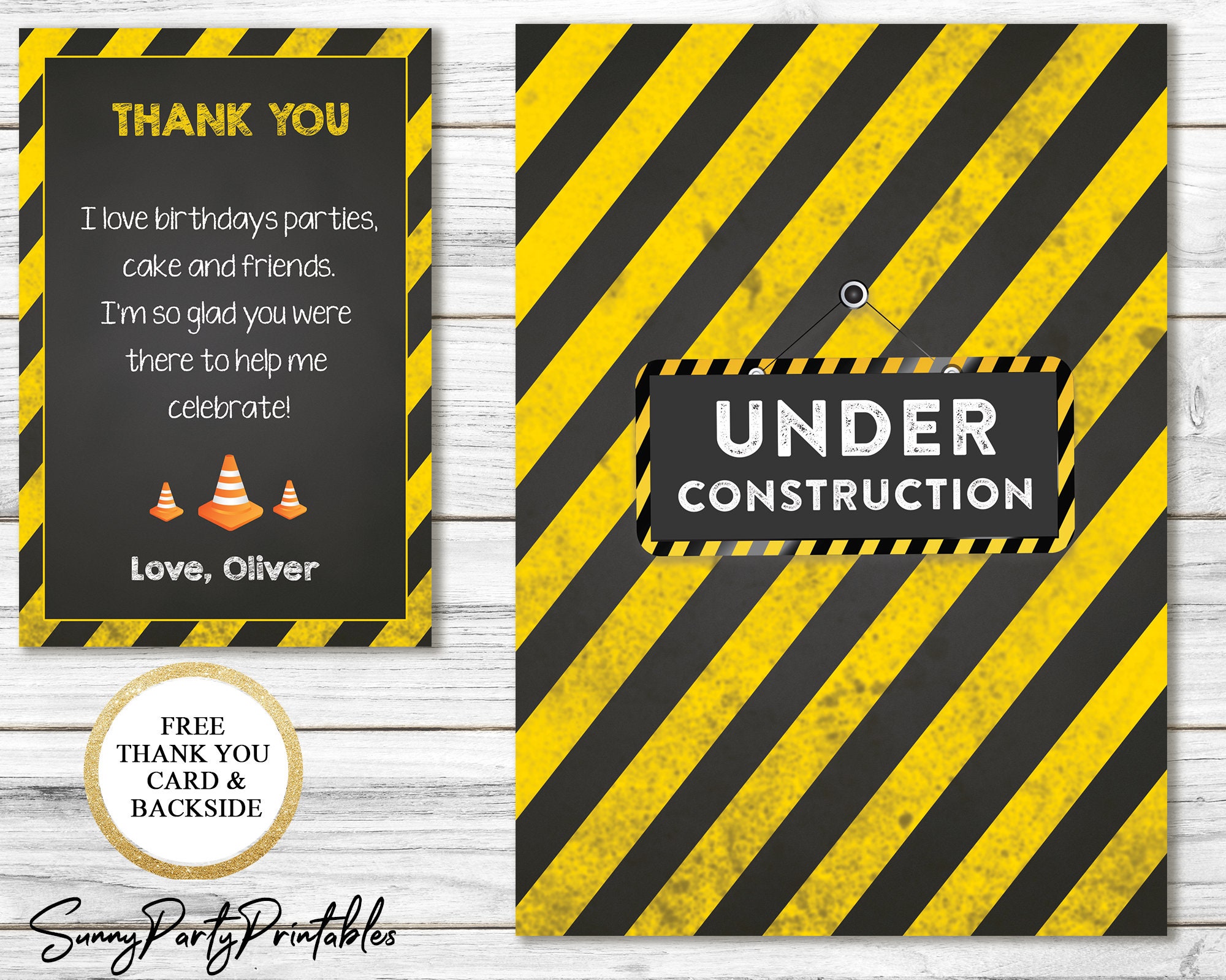 Construction Birthday Invitation, Construction Party Invitation ...