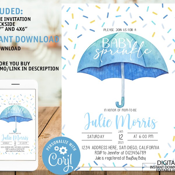 Rain Baby Shower - Etsy