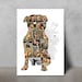 Staffordshire Bull Terrier Photo Collage Print: Personalized Pet ...