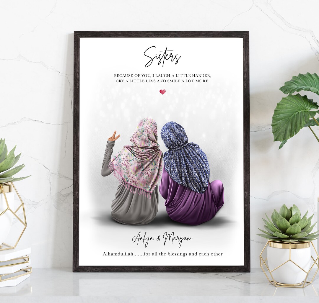 Muslim Best Friends Sister Mum Print Muslim T Muslim Friend T 8374