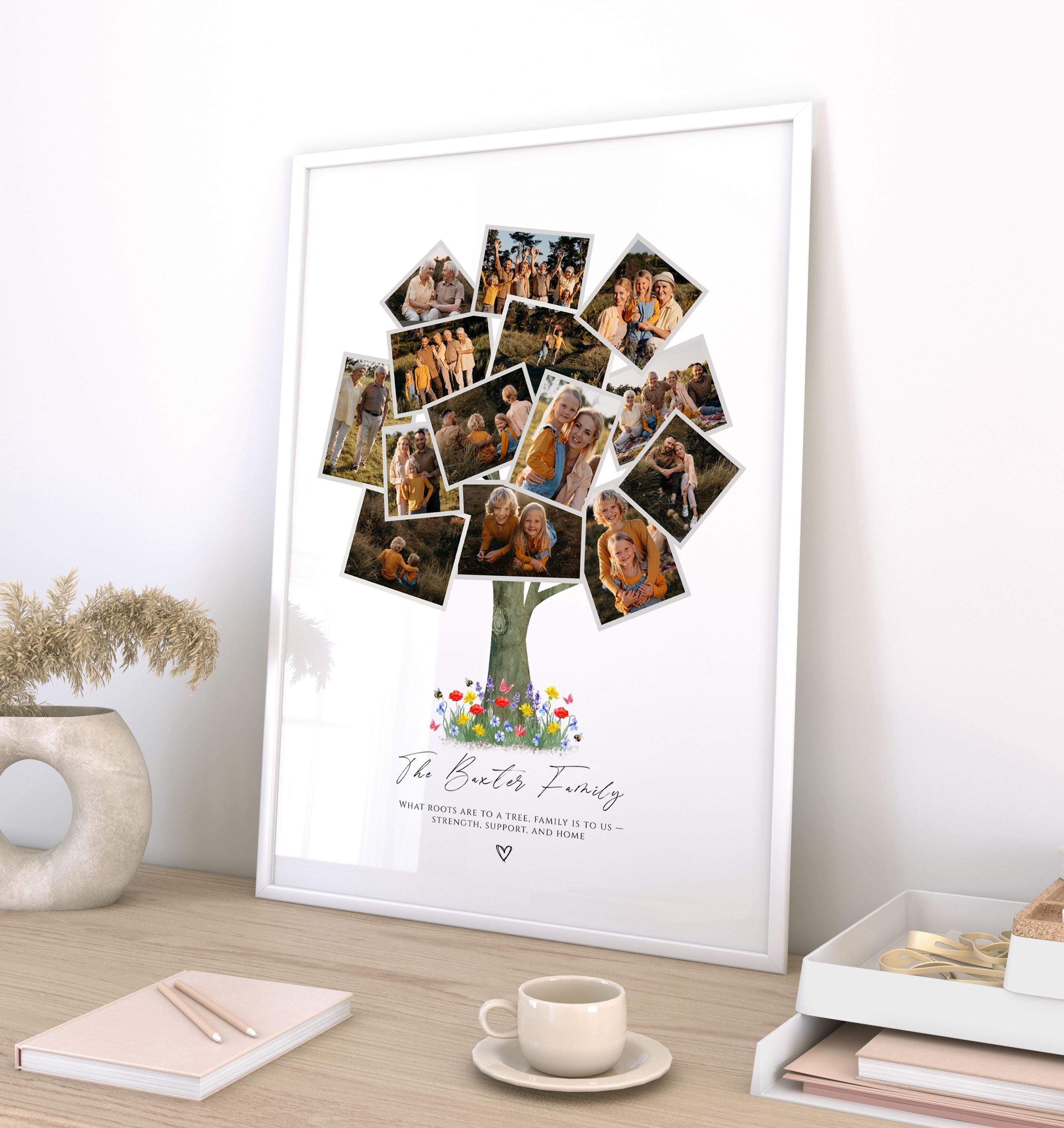 Familie Ord Collage Family Big Collage Frame With 100 Photos, Parent's