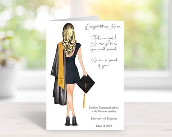 University Graduation Card - Etsy