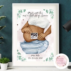 Pregnancy Scan Print, Pregnant Mum Gift, Baby Scan Photo, Baby Shower ...