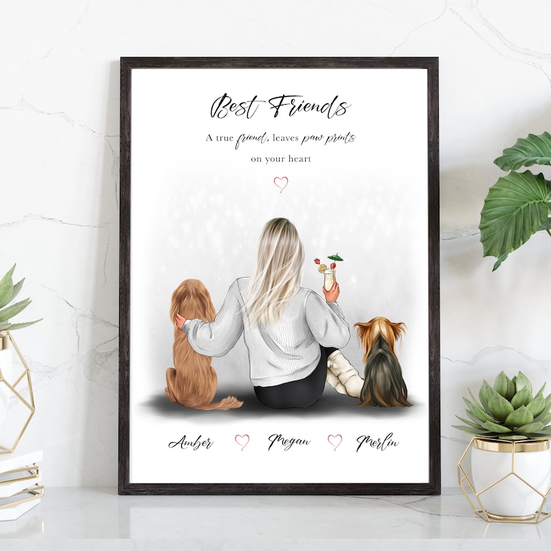 Women With 2. Dogs - Etsy UK