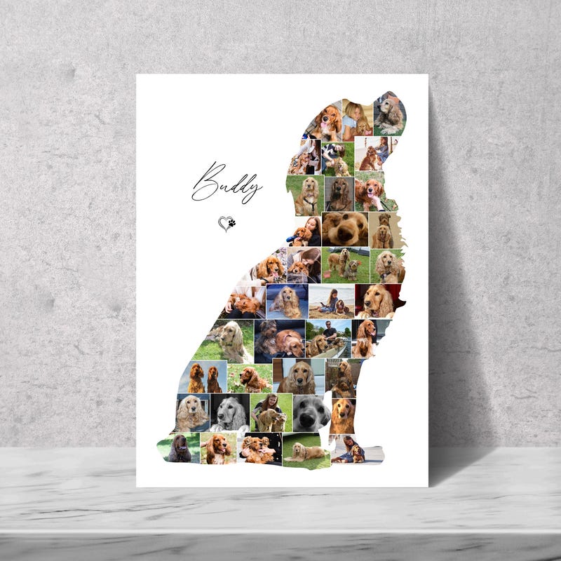 Dog Collage Portrait - Etsy
