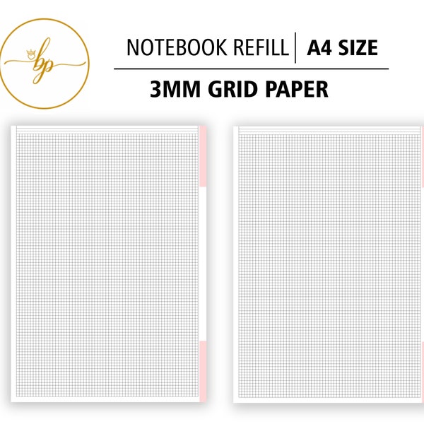 Notebook Grid Paper - Etsy