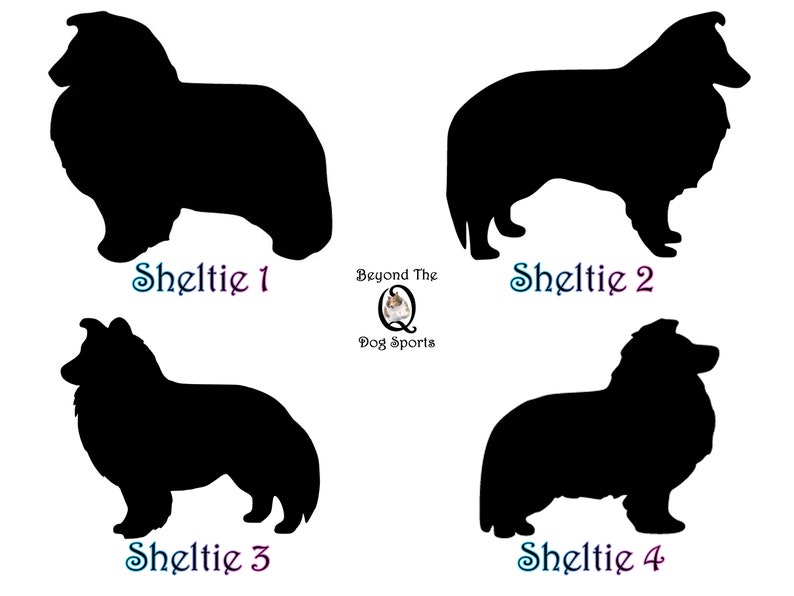 Shetland Sheepdog Sheltie Decal 4 Designs 26 Couleurs Custom - Etsy France