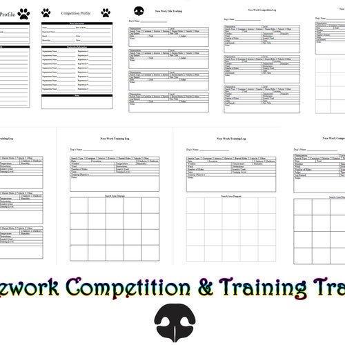 Green AKC Scent Work Printable Competition Dog Training Forms - Etsy Canada